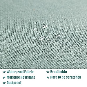 PEFEK Loveseat Couches for Living Room Futon Couch Love Seat Small Sofa 2 Seater with Waterproof Fabric, USB Charge & 2 Pillows for Better Lumbar Support (Light Green)