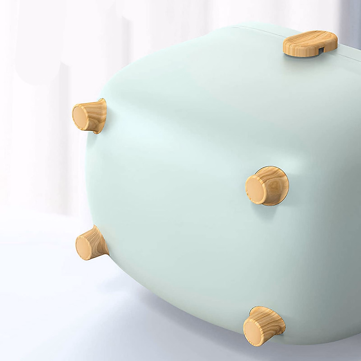 BigKing Oval Medicine Storage Box, Plastic Medicine Storage Box Oval Double Layers Multi Grid Large Capacity Medical Box Organizer for Home Dorm(Light fir Green)