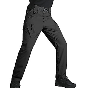 ReFire Gear Breathable Utility Military Pants Men SWAT Cargo Clothing Spring Lightweight EDC Assault Army Combat Trousers Black, 32W x 30L
