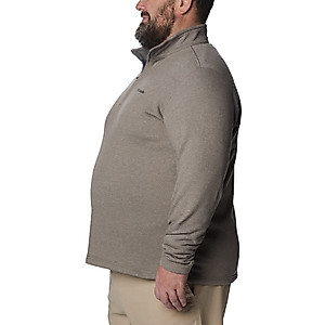 Columbia Men's Great Hart Mountain III Half Zip, Boulder Heather, Large