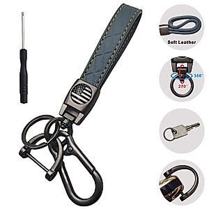 KOLALIR Key Fob Cover with Keychain Soft TPU 360° Degree Full Protection Compatible with Honda Accord Civic CRV HRV CRZ Pilot Ridgeline Odyssey Passport Fit Crosstour.(Model A-5 Buttons, Grey)