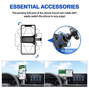 Autorder Custom Fit for Car Phone Holder 2022 2023 Honda Civic Accessories 9" Touchscreen Air Vent Screen Fixed Clip Cell Phone Mount Hands-Free 360 Degree Rotation