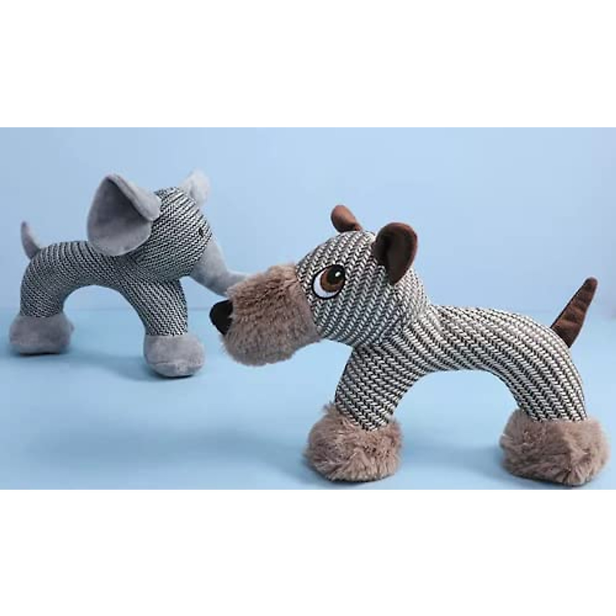 Dog Plush Toy, Squeaky Dog Toy Quality & Beautiful Design, Durable Dog Toy for Small, Medium Size, Dog Chew Toy for Puppy, Cat Toy (Elephant)