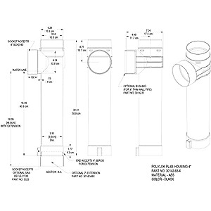 Polylok PL-68 Effluent Filter & Housing (Baffle/Tee)