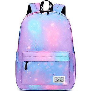 mygreen Galaxy Backpack for Girls, Boys, Kids, Teens, 14 inch Durable Book Bags for Elementary, Middle, Junior High School Students, A Gift That Gives Back Purple