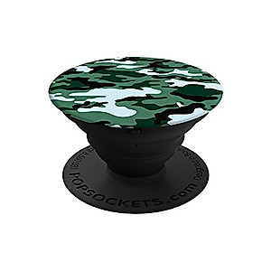 PopSockets Collapsible Grip & Stand for Phone and Tablets - Dark Green Camo