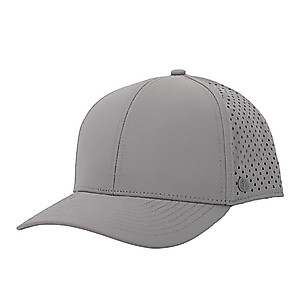ANKOR Ultra Performance Water-Resistant Baseball Hat | Sweat Resistant | Breathable | Golf | Boat | Beach | Lake | Workout | Fishing |Everyday | Minimalist | Men and Women (Gray)