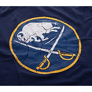 Calhoun Mens Officially Licensed NHL French Terry Long Sleeve Rashguard (Large, Buffalo Sabres)