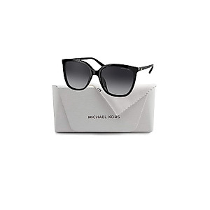 Michael Kors MK2137U 3005T3 57MM Black/Dark Grey Polarized Square Sunglasses for Women+ BUNDLE With Designer iWear Eyewear Kit