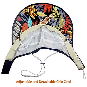 HINDAWI Sun Hat Sun Hats for Women Wide Brim UV Protection Summer Beach Packable Visor Black