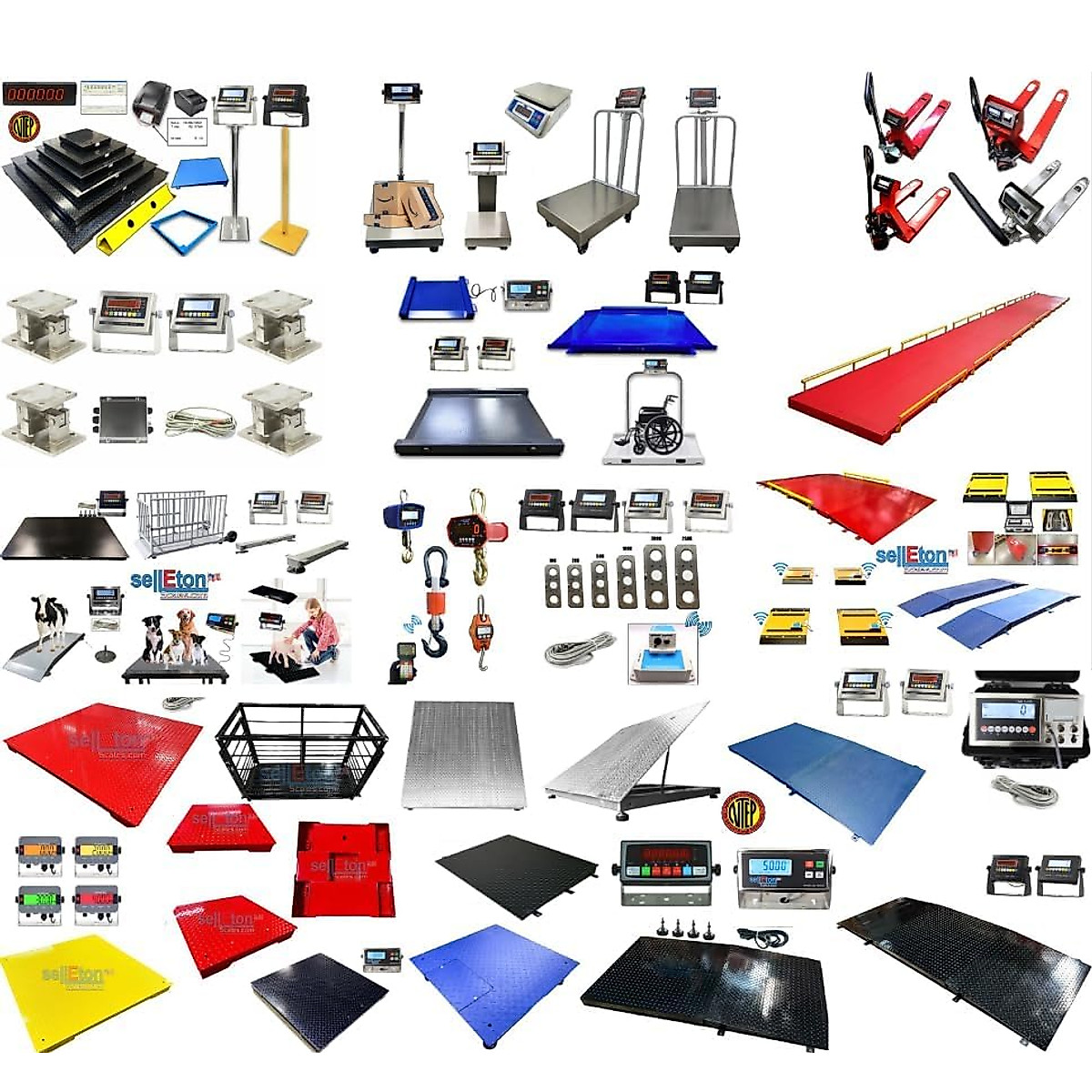 SellEton SL-5000-PJP Pallet Jack Scale | Built-in Printer | 5000 lb x 1 lb Capacity