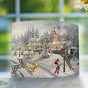 Trend Setters Disney – Mickey Mouse – Minnie Mouse – Victorian Christmas – Curved Acrylic Photo Print – Free Standing Light Catching Photo Décor – For Gifting and Collecting Ltd.