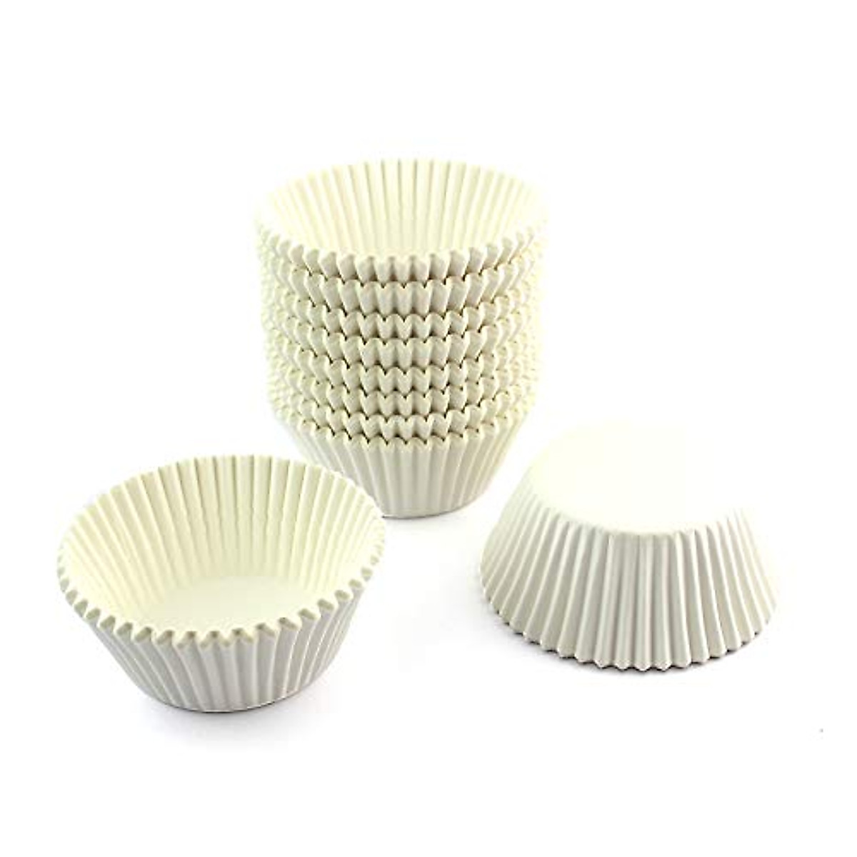 Eoonfirst Standard Size Baking Cups Thanksgiving Day Party Cupcake Liners 200 Pcs (White)