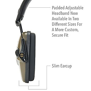 Honeywell Ademco Howard Leight Impact Sport Bluetooth 5.0 Electronic Shooting Earmuff (R-02548) Od Green