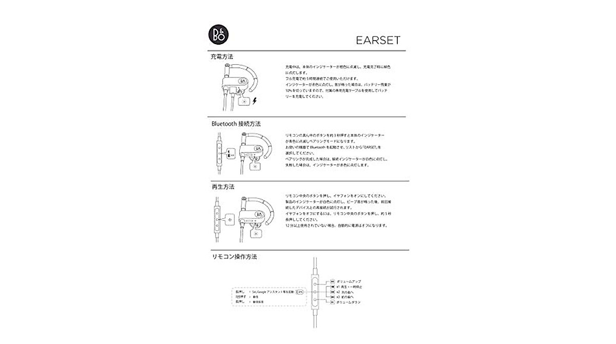 Bang & Olufsen Earset Wireless Earphones – Premium Sound & Fit