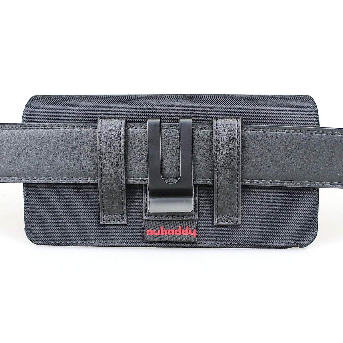 aubaddy Nylon Dual Phone Holster Pouch Case for 2 Phones, Fit for iPhone 15 14 13 12 11 Pro Max Series, iPhone 15 14 8 7 6s 6 Plus Series, Samsung Galaxy S23 S22 S21 Ultra Plus FE, Google Pixel 7 6