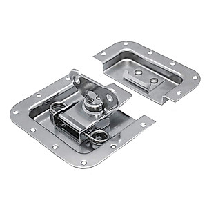Seismic Audio - SARHW47 - Large Recessed Spring Loaded Butterfly Latch for Rack Road Case Stainless