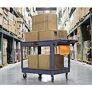WEN 500-Pound Capacity 46 By 25.5-Inch Extra Wide Service Utility Cart