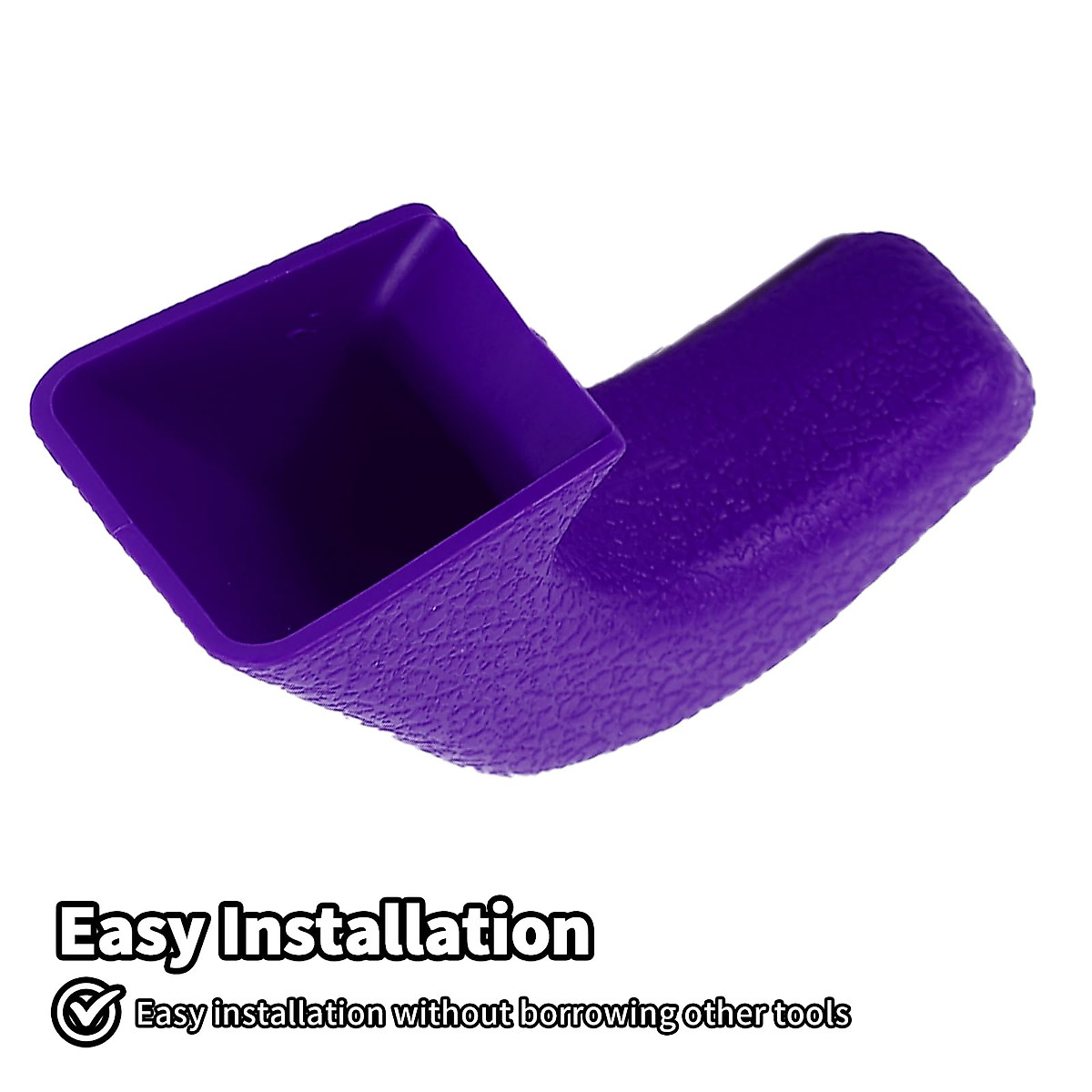 JWWY Bumper Tow Hook Covers Tow Trailer Hitch Receiver Cover Towing Hitch Rubber Sleeve Protector Cover Trim Fit for 2007-2025+Jeep Wrangler JL Gladiator JT 4XE JK Exterior Accessories 2pcs Purple