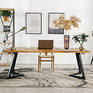 PASYOU Artificial Plants for Christmas Decor, Golden Plastic Grass Fake Shrubs Apricot Leaves Indoor Outdoor Home Garden Party Hotel Verandah Wedding Event Faux DIY Decoration - 26.8 Inch Gold 2 Pack