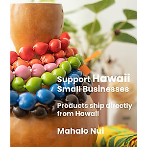 Aloha Outlet Painted Kukui Nut Lei Necklace - White