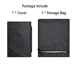 TheElves Fire Pit Cover,28 Inch Patio Fire Pit Covers Square Gas Firepit Table Cover for Outdoor Propane Fire Pit - 28x28x25inch