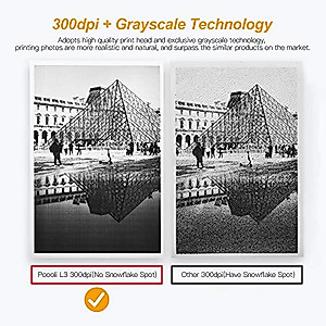 KXDFDC L3 300dpi Thermal Printer Portable BT File Note Photo Printer Support Smartphone Laptop for Home Work