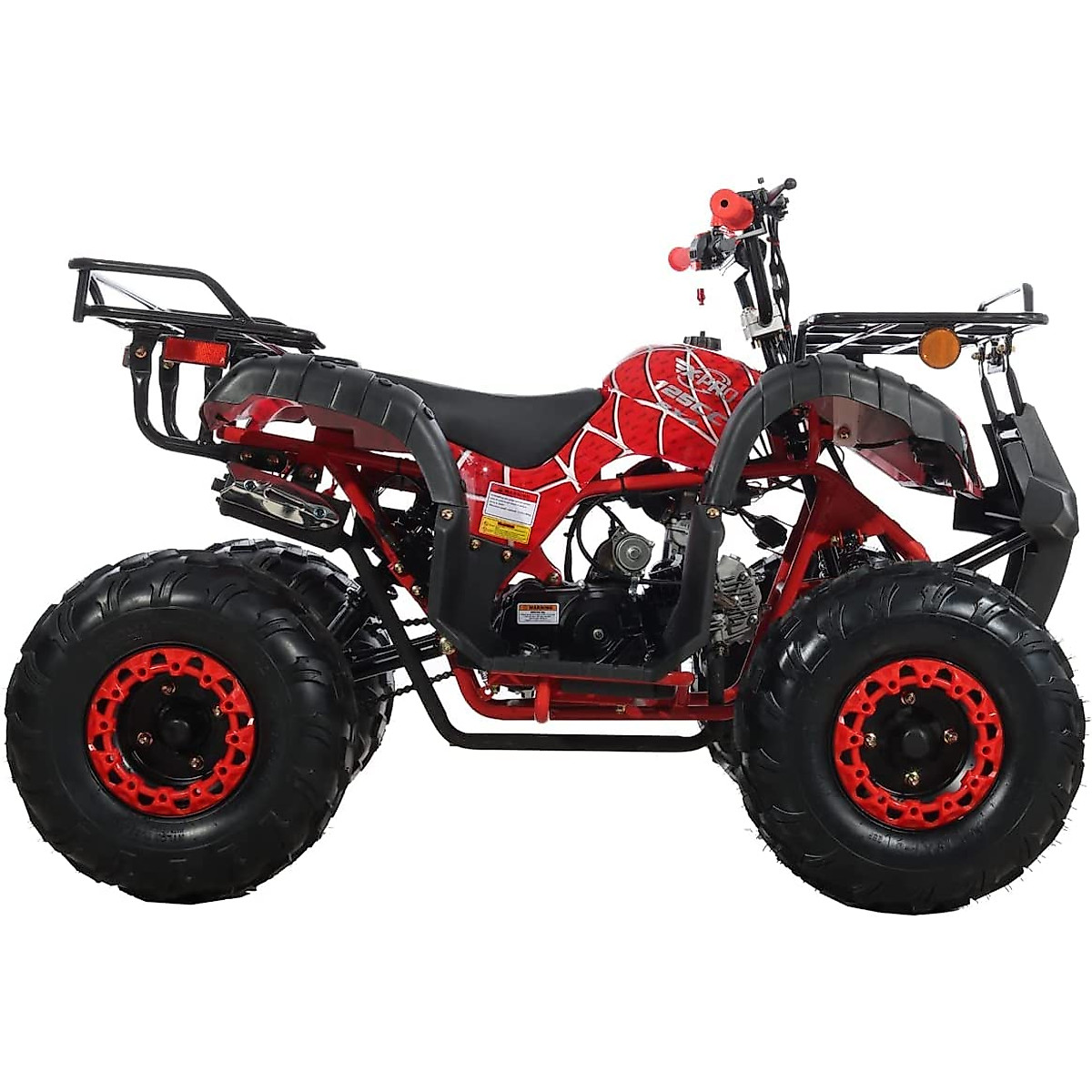 Icebear Super Trooper 125cc Kids ATV Metallic Burgundy/Black