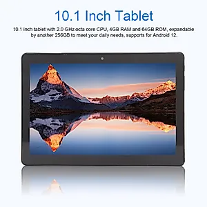 Gugxiom Android 12 Tablet 10.1 Inch Tablet, 4GB ROM Octa Core Processor 8800mAh Battery, 1920x1200 IPS HD Touchscreen 8MP + 13MP Camera, Bluetooth,WiFi (US Plug)