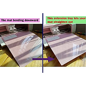 Extension Tray Compatible with Cricut Maker3 Maker,Extender Tray Compatible with Cricut Mat,Cutting Mat Extender Support For Maker3 Maker Series (Not Compatible with Air Series) (White)