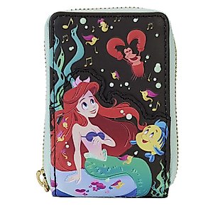 Loungefly Disney Little Mermaid 35th Anniversary Life is the Bubbles Accordion Zip Around Wallet