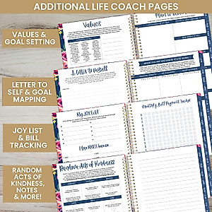 bloom daily planners 2024 (8.5" x 11") Calendar Year Day Planner (January 2024 - December 2024) - Weekly/Monthly Dated Agenda Organizer with Tabs - Be Kind