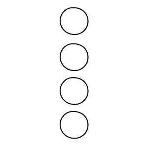 48694 Replacement O-Rings K-48694 for Specific Kohler Shower Valves and Lavatory Faucets (4-Pack)