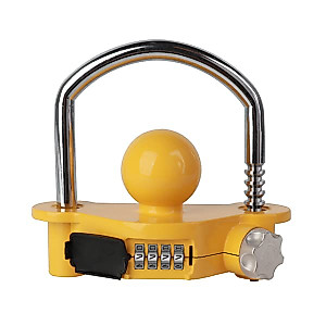 Trailer Locks Ball Hitch Upgraded Trailer Hitch Locks with Combination Lock Heavy Duty Hitch Lock for Towing Rv Trailer