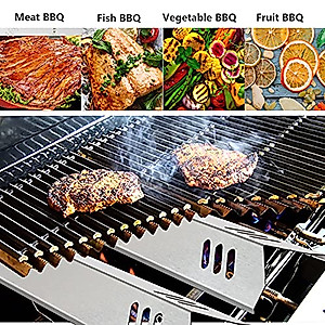 Zemibi 3-Pack 14 3/16 Inch Stainless Steel Heat Plate Replacement for Uniflame GBC1030W, GBC1030WRS, GBC1030WRS-C, GBC1134W, GBC1134WRS Gas Grill Models, BBQ Burner Cover Flame Tamer, Heat Shield
