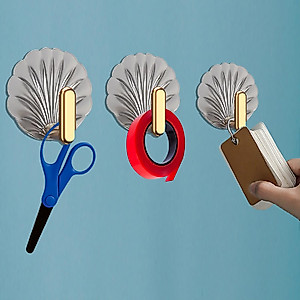 16 Versatile Wall Hooks for Hanging in one Box, Removable Adhesive Strips, Organize Clothes, Jewelry, Purse Hanger and Storage Organize, and More