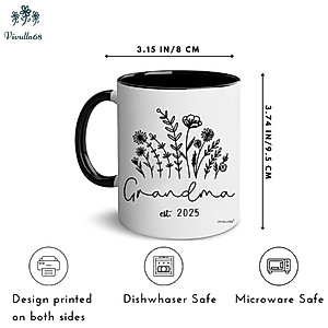 Christmas Gifts For Grandma - Promoted To Grandma 2025 Mug, New Grandma Gifts First Time, Youre Going To Be A Grandma, Future Grandma Mug, Grandma Est 2025 Coffee Mug, Gifts For Grandmother To Be