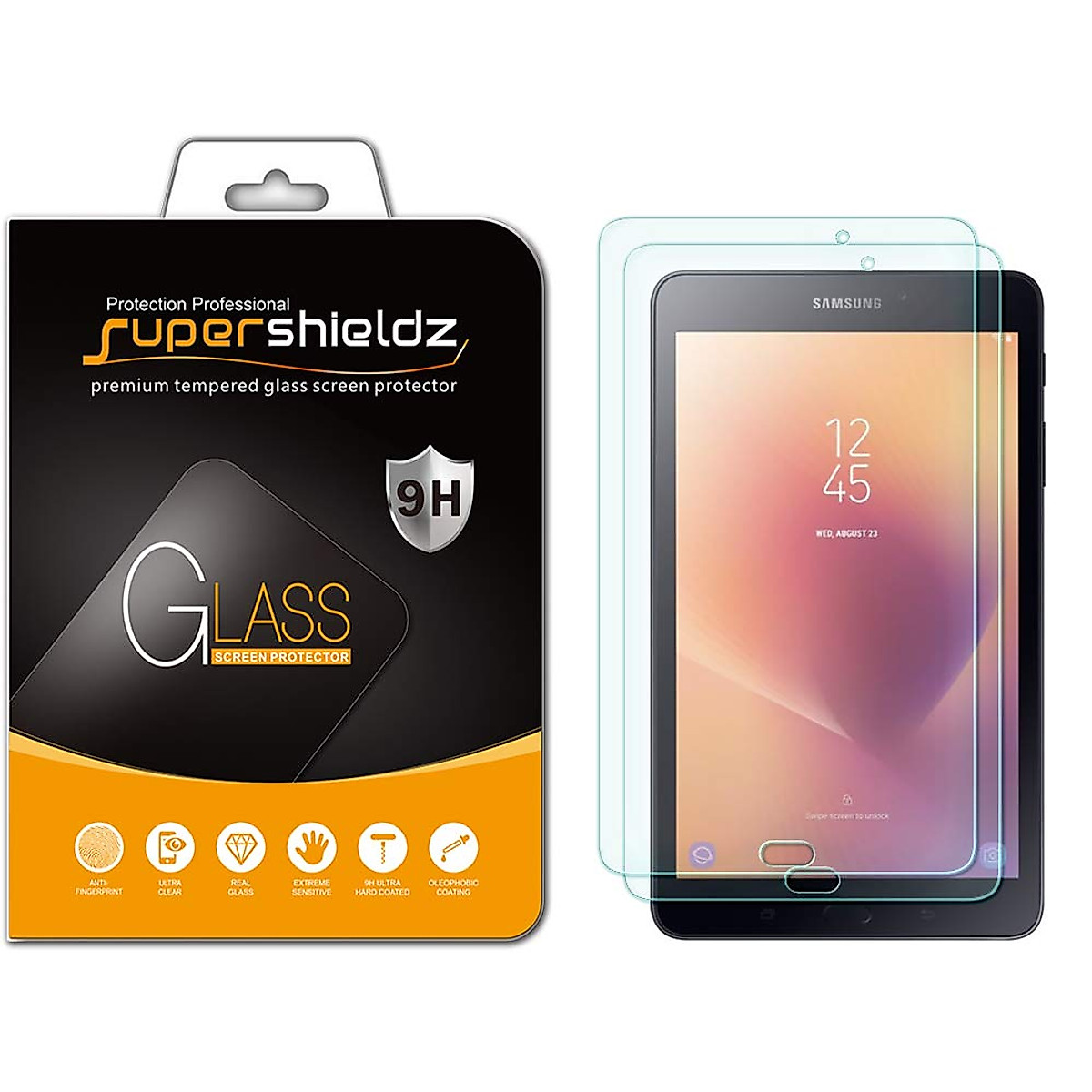 Supershieldz (2 Pack) Designed for Samsung Galaxy Tab A 8.0 inch (2017) (SM-T380 Model Only) Tempered Glass Screen Protector, Anti Scratch, Bubble Free