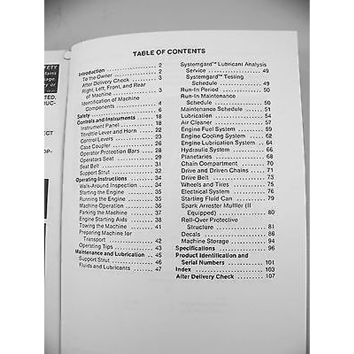 J I Case 1845C Uni Loader Parts and Operators Manual Catalog Skid Steer Assembly