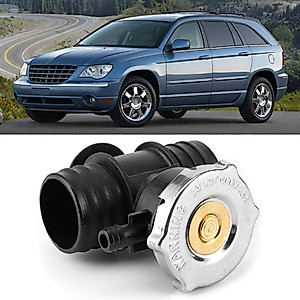 Radiator Coolant Filler, Duokon radiator filler neck, Radiator with T-Branch Water Pipe Kit 55116901AA 1993-2007