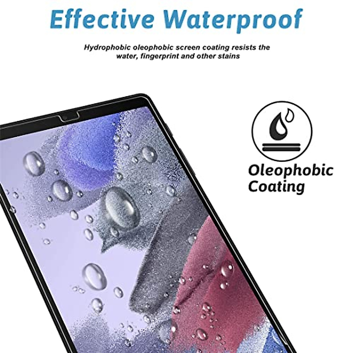 GOZOPO Screen Protector for Samsung Galaxy Tab A7 Lite (8.7 Inch)[Scratch Resistant] SM-T220/T225 Tempered Glass Film - 2-Pack