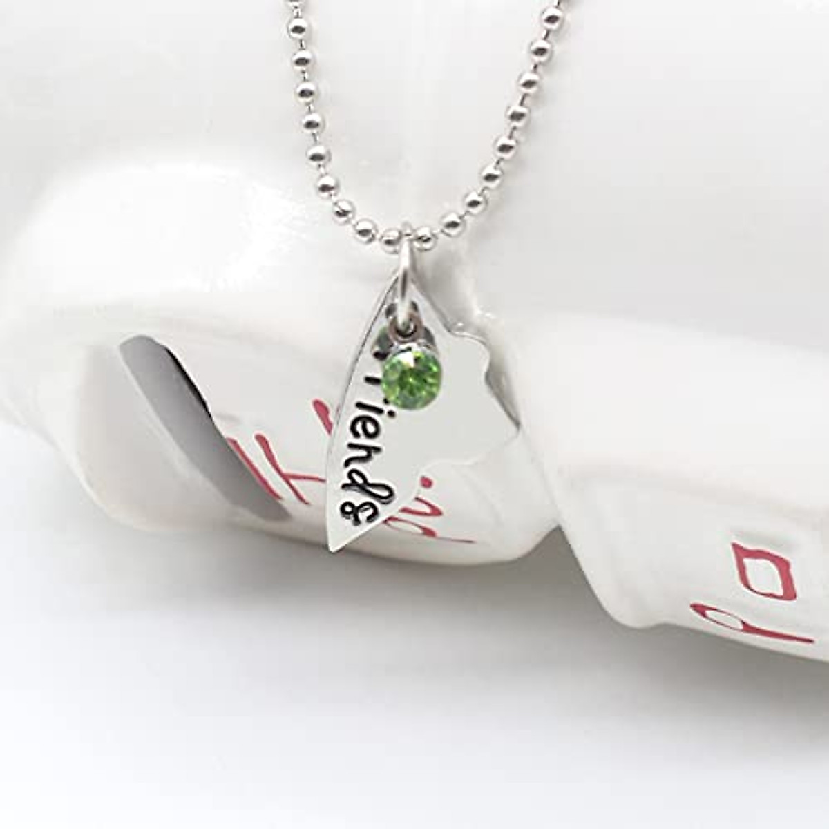 Best Friends Forever and Ever 4 Piece Necklace, Bff Necklaces for 4 Girls Perfect Friendship Gifts ( Silver ), 29 x 3. 8 x 0. 5cm