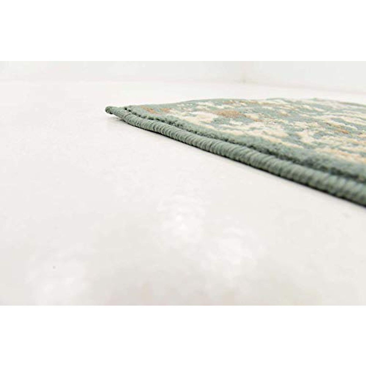 Unique Loom Tuareg Collection Vintage Distressed Traditional Area Rug, 2 ft x 6 ft, Green/Beige