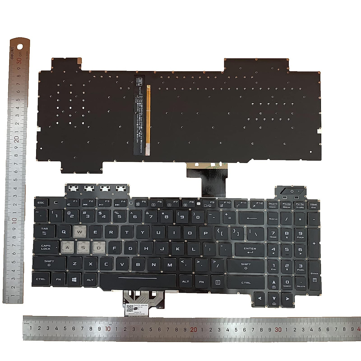 Laptop Replacement US Layout RGB Colorful Backlight Keyboard for Asus TUF Gaming FX505 FX505D FX505DV FX505DD FX505DT FX505DU FX505DY FX505G FX505GT FX505GU FX505GE FX505GD FX505GM FX505A FX504 FX705