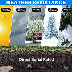 Cat 6E Cat 7 Outdoor Ethernet Cable 100 FT,Adoreen 10Gbps Heavy-Duty Shielded Internet Cable From 25-300FT,POE,SFTP,Waterproof Direct Burial&Indoor,Cat6A Cat7 Copper Network Cable RJ45 Patch Cord+Ties