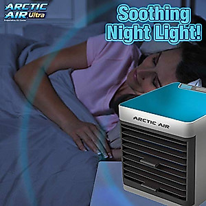 Arctic Air Ultra Evaporative Air Cooler By Ontel - Powerful 3-Speed, Lightweight, Portable Personal Space Cooler With Hydro-Chill Technology For Bedroom, Office, Living Room & More