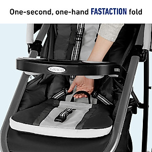 Graco FastAction Fold Jogger Travel System with SnugRide 35 Infant Car Seat and Base | Gotham