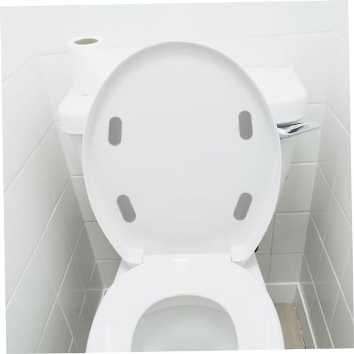 KONTONTY 4pcs Light Grey Toilet Buffer Pads Toilet Seat Bumper Pads Plastic Bidet Bumpers for Toilet Seats Toilet Bumper Pad