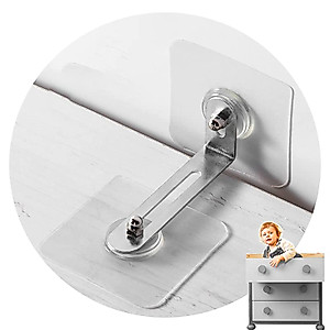 Yaokaim Anti Tip Furniture Wall Anchors No Drill (10 Packs), for Baby Proofing, Keep Baby Pet Safety from Falling Furniture, Removable, No Drilling