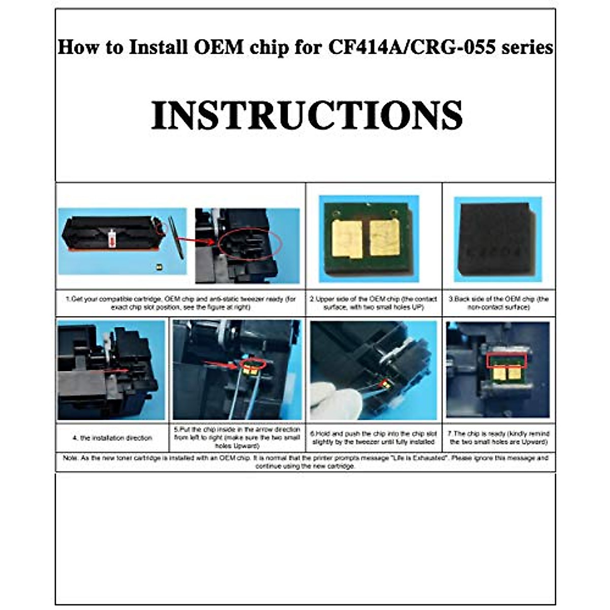 EASYPRINT (1-Pack, No Chip) Compatible Toner Cartridge Replacement for Canon 055 CRG055 CRG-055 Used for Canon LBP664Cdw imageClass MF740Cdw MF741Cdw MF743Cdw MF745Cdw MF746Cdw Printer, (1 Black)